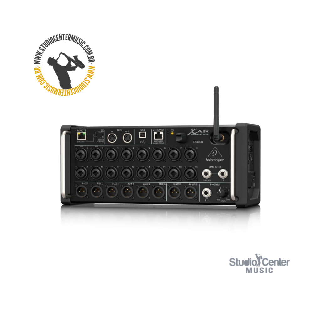 Mesa de som Digital Behringer XR18 Rack | Studio Center Music